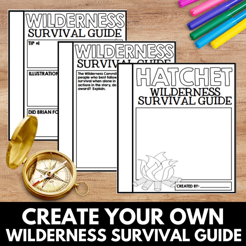 Hatchet Novel Study Comprehension Activities - Worksheets - Printables ...