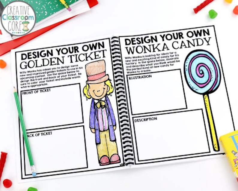 Charlie and the Chocolate Factory Novel Study Comprehension Activities ...