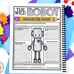 The Wild Robot Novel Study Comprehension Activities - Worksheets ...