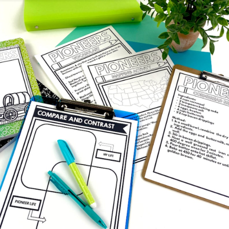 Pioneers and Westward Expansion Unit With Activities and Projects ...