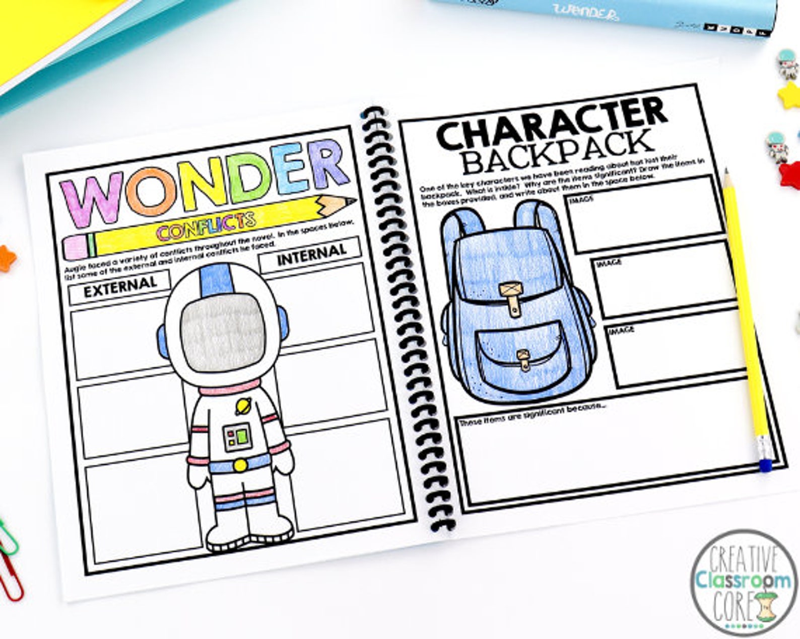 Wonder Novel Study Comprehension Activities - Worksheets - Printables ...