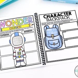 Wonder Novel Study Comprehension Activities - Worksheets - Printables ...
