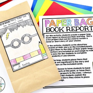 Paper Bag Book Report Activity - Worksheets - Printables - Homeschool ...