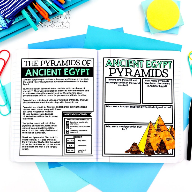 Ancient Egypt Unit - Egyptian Pyramids History Unit With Projects and ...