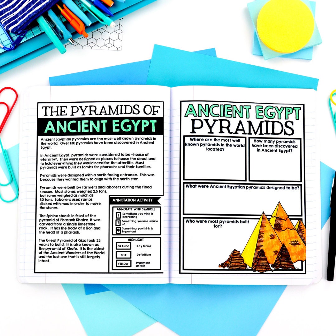 Ancient Egypt Unit - Egyptian Pyramids History Unit With Projects and ...