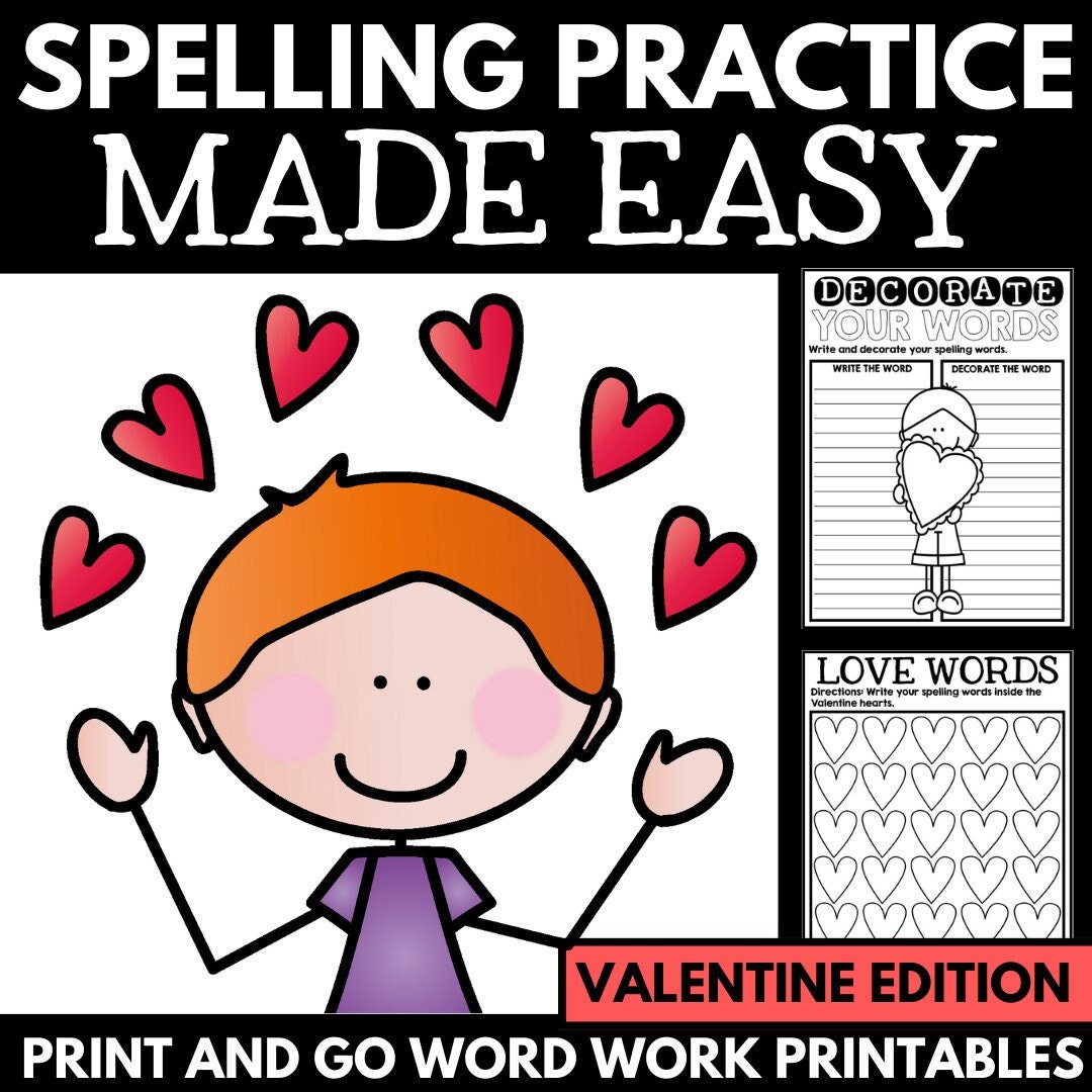 Spelling Practice Printables and Worksheets - Word Work for Any ...