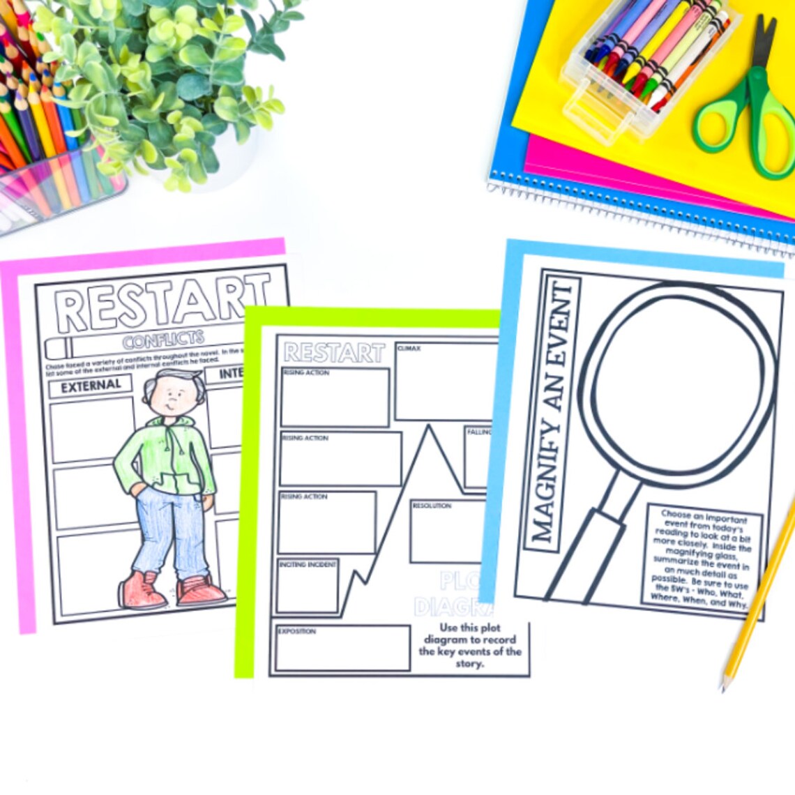Restart Novel Study - Worksheets - Printables - Homeschool Curriculum ...