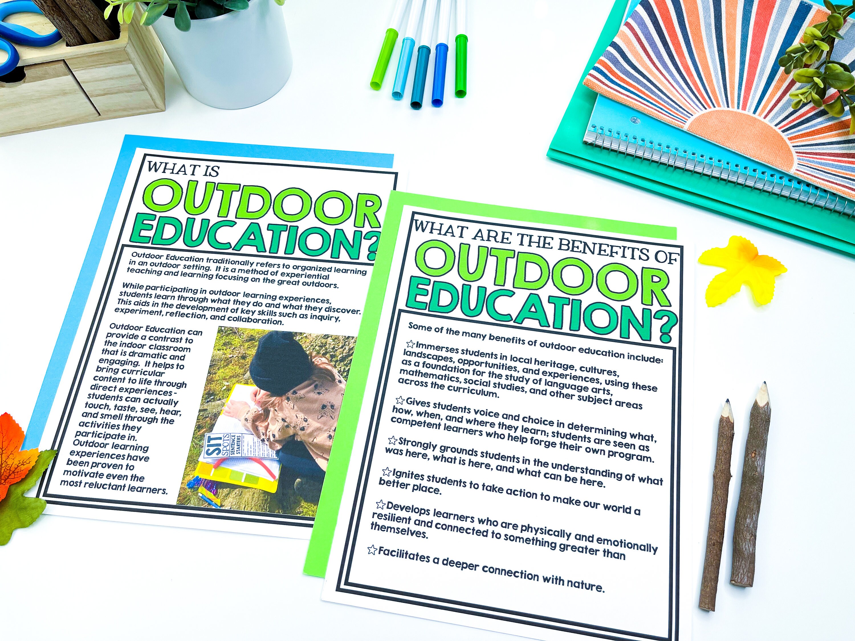 Outdoor Learning Activities - Spring Math Worksheets - No Prep ...