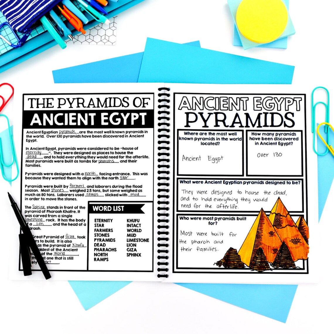 Ancient Egypt Unit Egyptian Pyramids History Unit With - Etsy