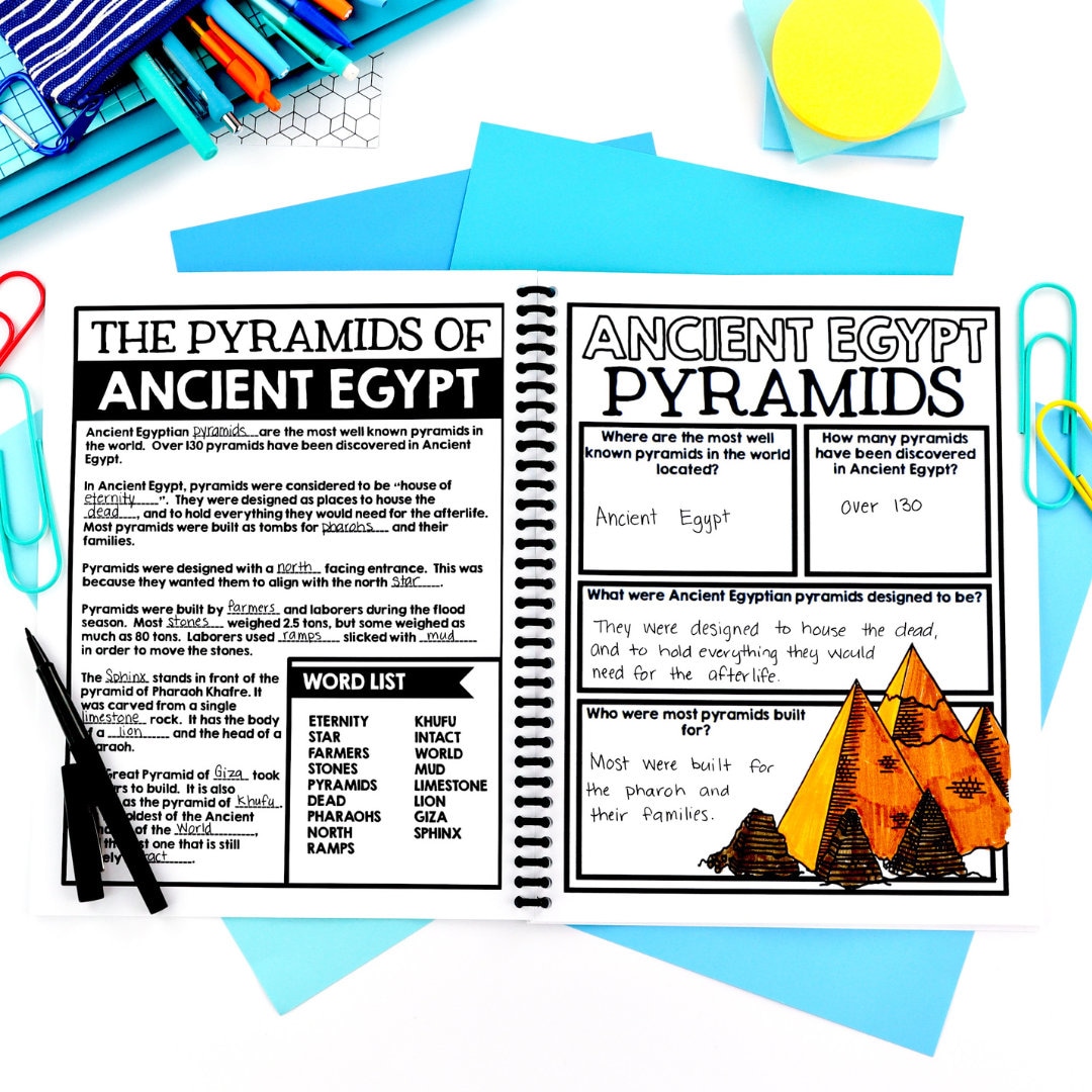 Ancient Egypt Unit - Egyptian Pyramids History Unit With Projects and ...