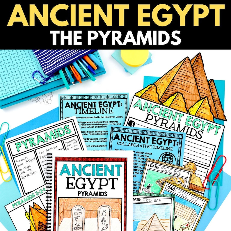 Ancient Egypt Pyramids Unit – Homeschool History Printables - Etsy