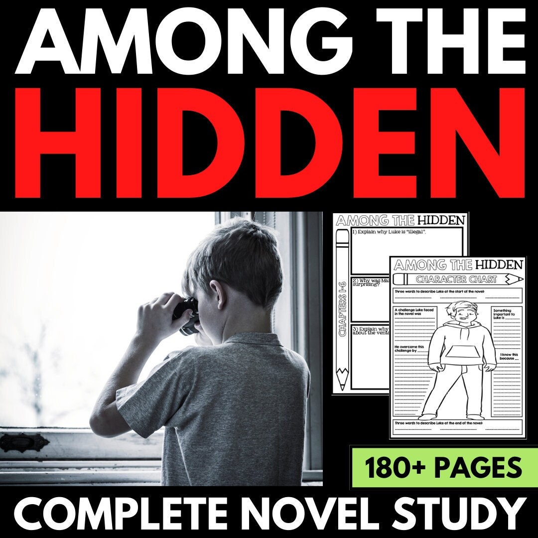Among the Hidden Novel Study Comprehension Activities - Worksheets ...
