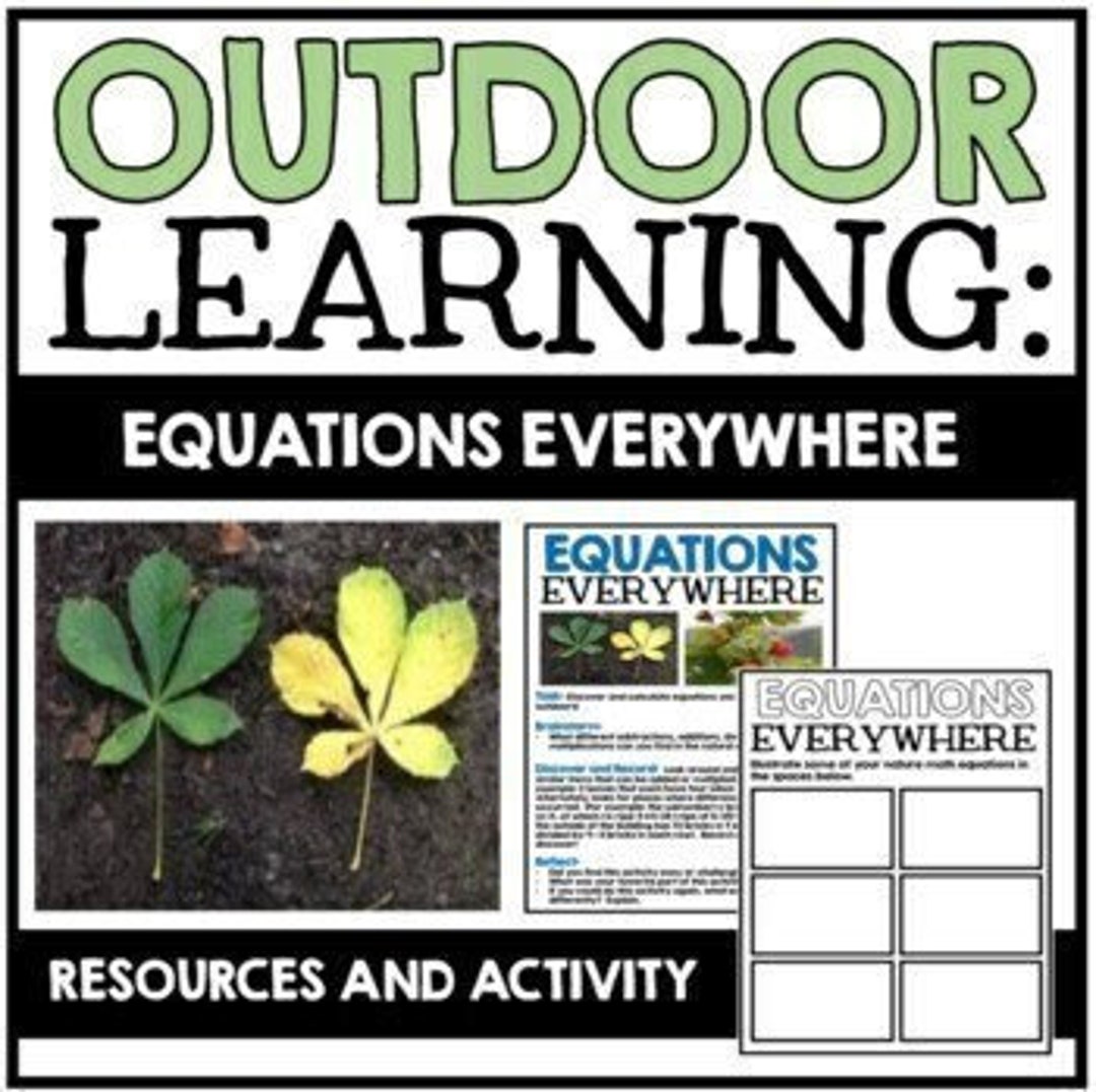 Outdoor Learning Activities - Spring Math Worksheets - No Prep ...