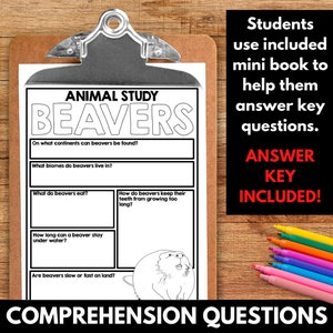 All About Beavers Research Project - Animal Study - Beaver Facts ...