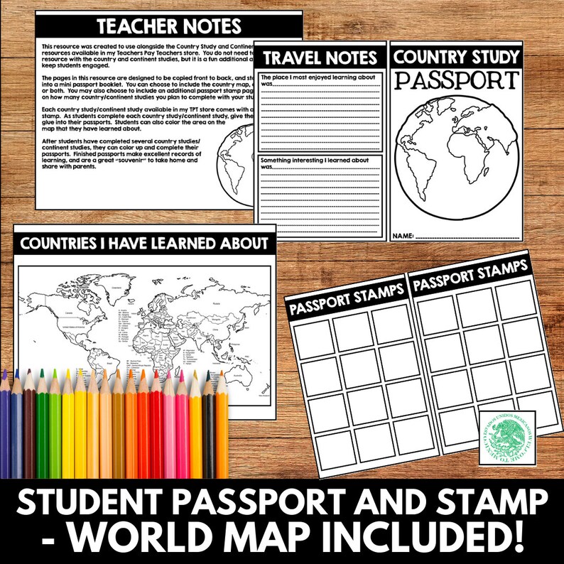 Mexico Country Study – Printable Research Project, Passport Activity - Etsy
