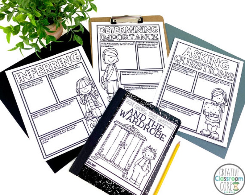 The Lion, the Witch, and the Wardrobe Novel Study - Worksheets ...