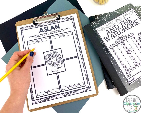 The Lion, the Witch, and the Wardrobe Novel Study - Worksheets ...