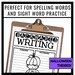 Halloween Spelling Practice Printables and Worksheets - Word Work for ...