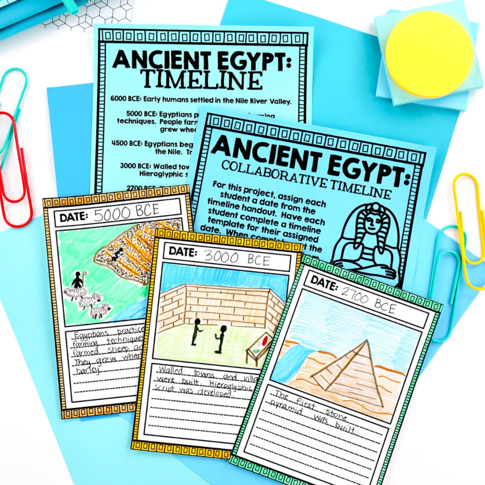 Ancient Egypt Unit - Egyptian Pyramids History Unit With Projects and ...