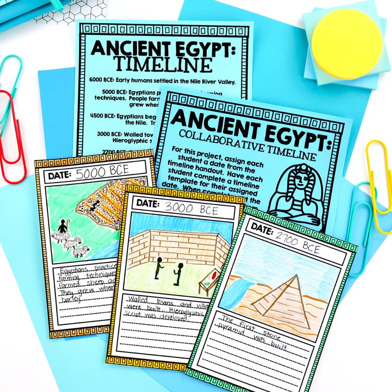 Ancient Egypt Unit - Egyptian Pyramids History Unit With Projects and ...