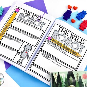 The Wild Robot Novel Study Comprehension Activities - Worksheets ...