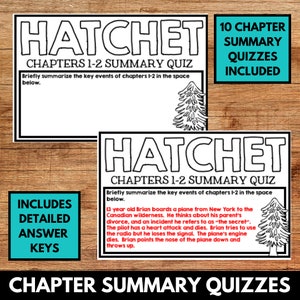 Hatchet Novel Study Comprehension Activities - Worksheets - Printables ...