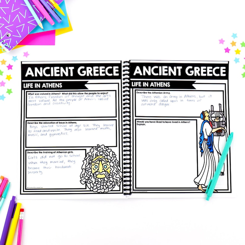 Ancient Greece Unit - Athens and Sparta History Unit With Projects and ...
