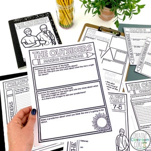 The Outsiders Novel Study Comprehension Activities - Worksheets ...