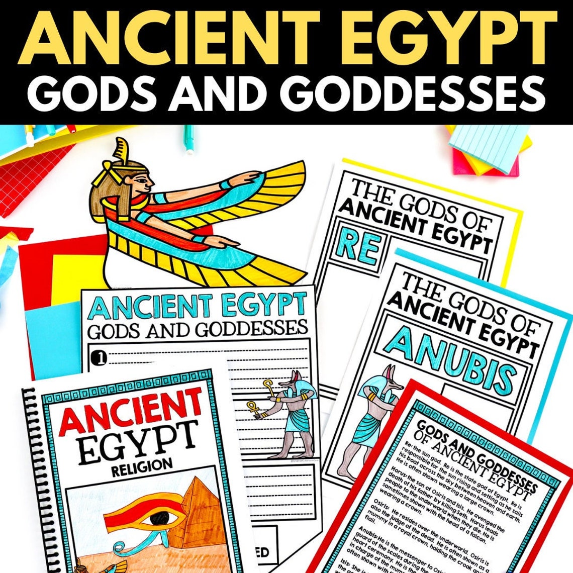 Ancient Egypt Mythology Unit – Homeschool Printables, Activities - Etsy