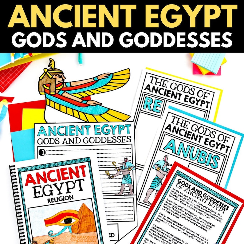 Ancient Egypt Mythology Unit – Homeschool Printables, Activities - Etsy