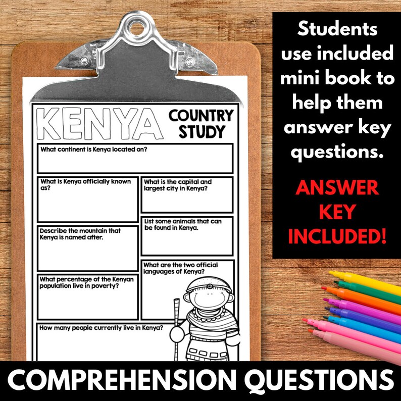 Kenya Country Study Research Project - Kenya Facts and Reading ...