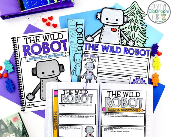 The Wild Robot Novel Study Comprehension Activities - Worksheets ...
