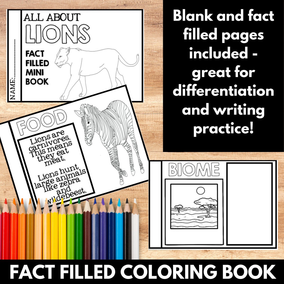 All About Lions Research Project - Animal Study - African Animal Facts ...