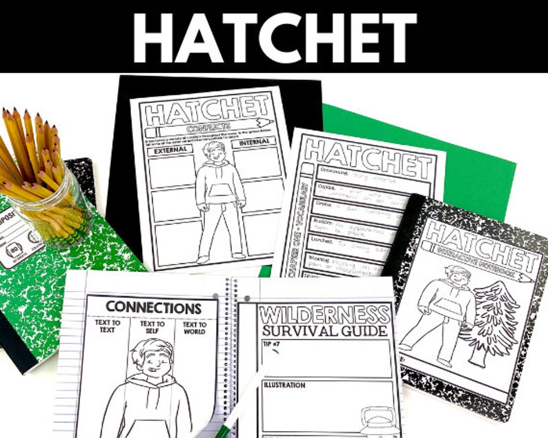 Hatchet Novel Study Comprehension Activities - Worksheets - Printables ...