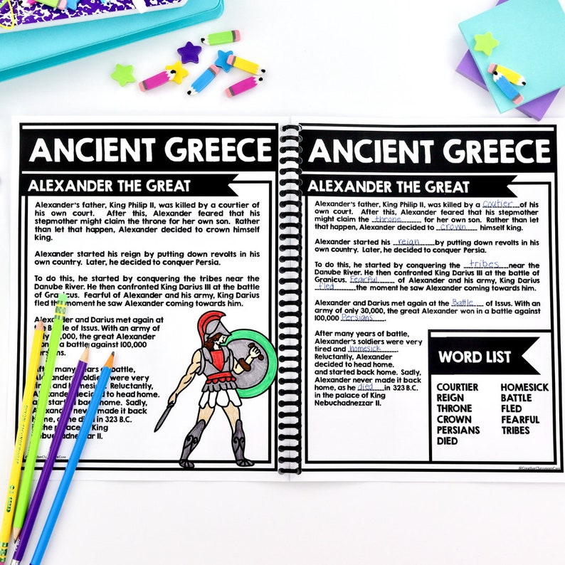 Ancient Greece Unit - Alexander the Great History Unit With Projects ...