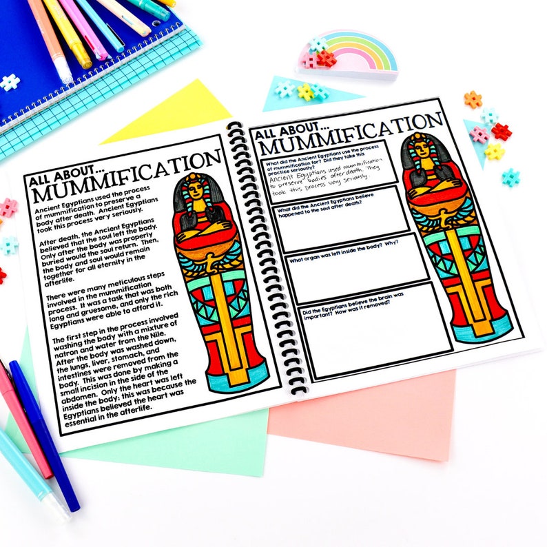 Ancient Egypt Unit - Mummification Process - Ancient History Unit With ...