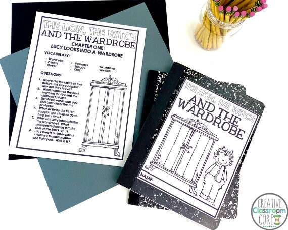 The Lion, the Witch, and the Wardrobe Novel Study - Worksheets ...