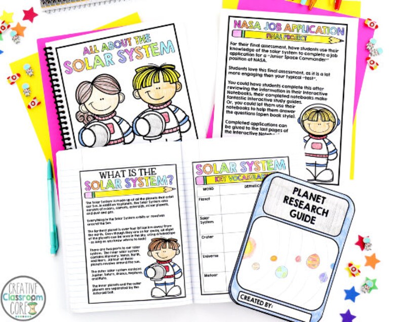 Solar System Unit Activities Space Worksheets Printables - Etsy