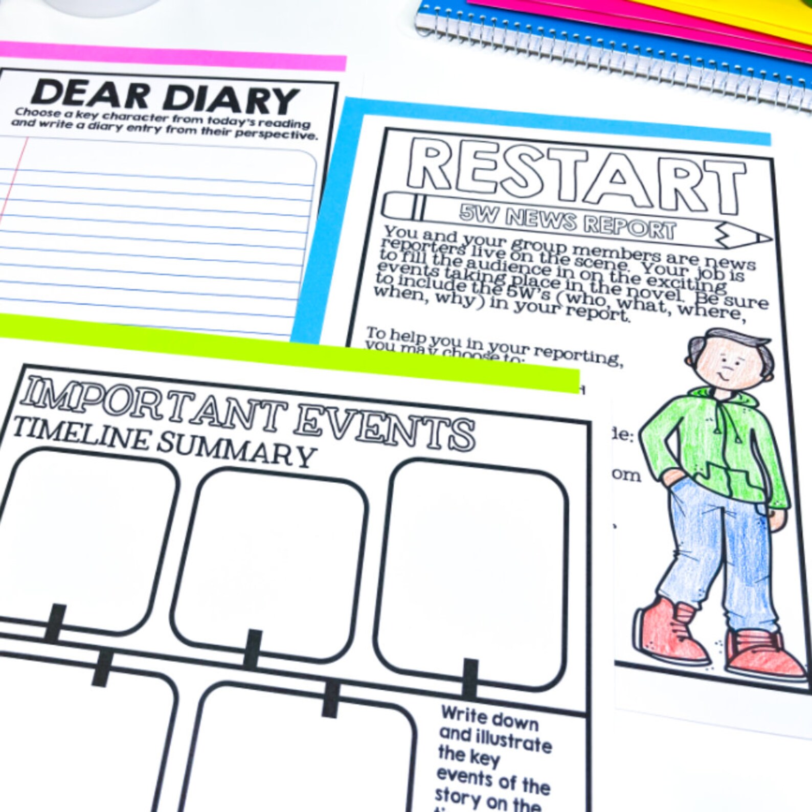 Restart Novel Study - Worksheets - Printables - Homeschool Curriculum ...