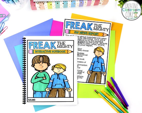 Freak the Mighty Novel Study Comprehension Activities - Worksheets ...