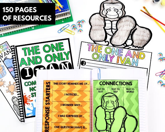 The One and Only Ivan Novel Study With Questions, Vocabulary ...