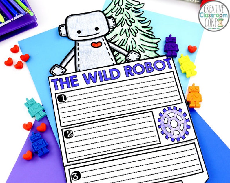 The Wild Robot Novel Study Comprehension Activities - Worksheets ...