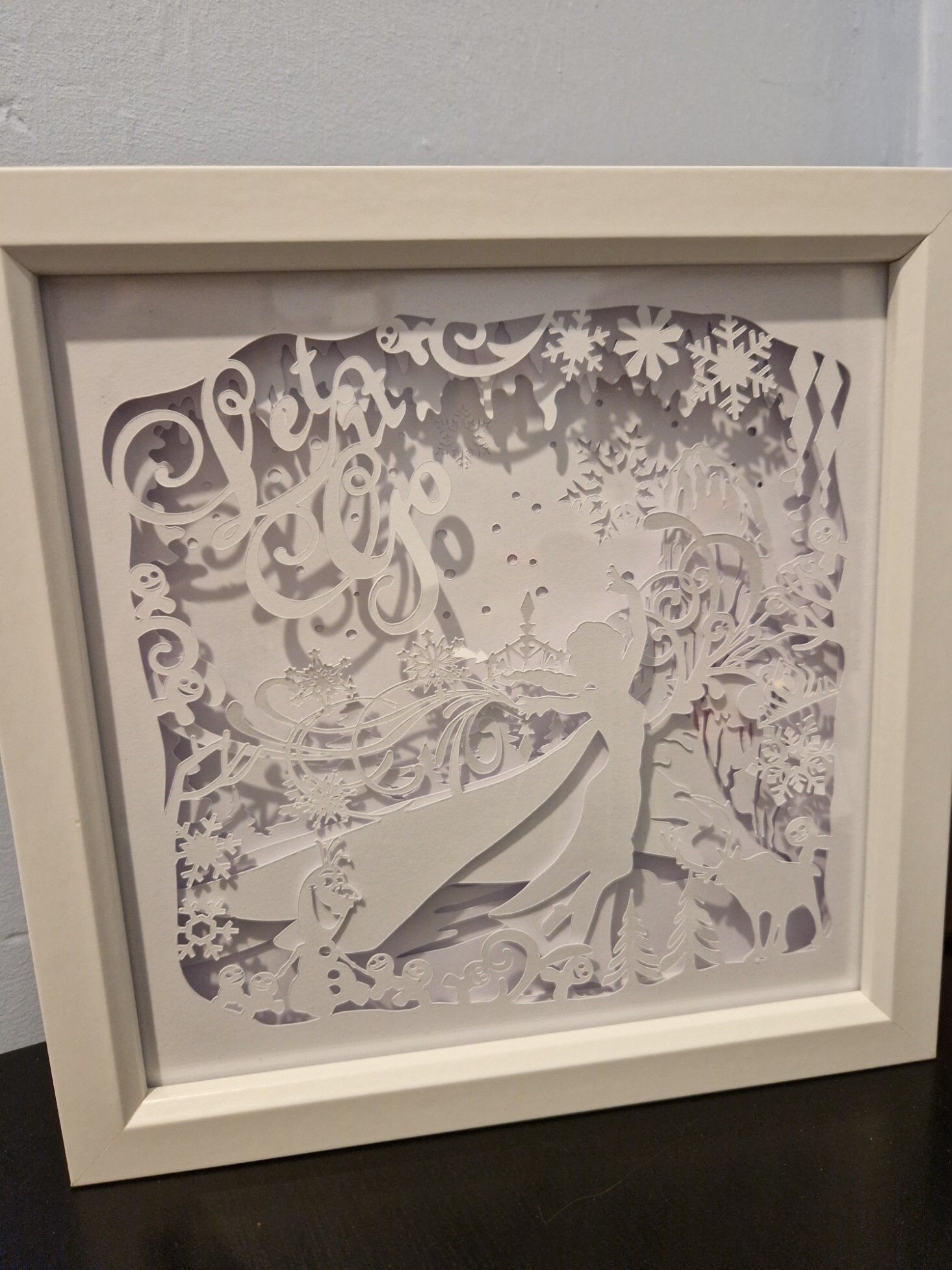 Frozen Shadow Box - Etsy UK