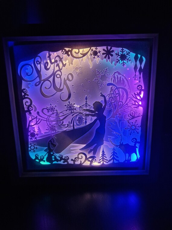 Frozen Shadow Box - Etsy