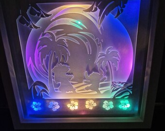 Lilo and Stitch Shadow Box - Etsy