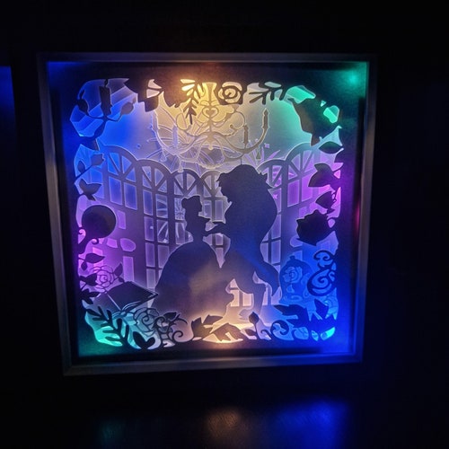 Beauty and the Beast Inspired Light up Bottle. Decorative - Etsy