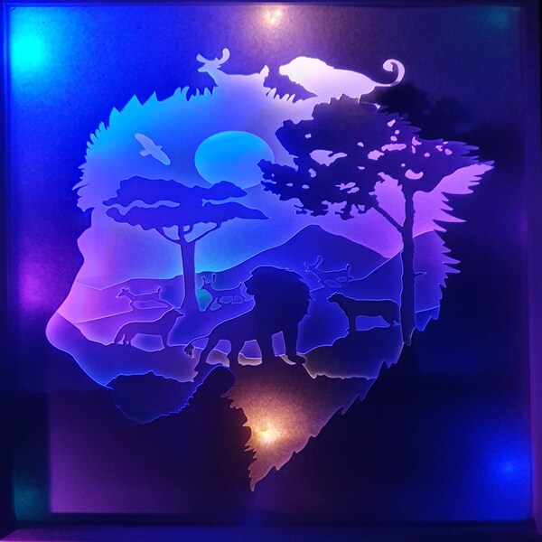 Lion King Light Box - Etsy