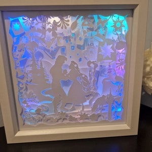 Tangled Rapunzel Shadow Box - Etsy UK