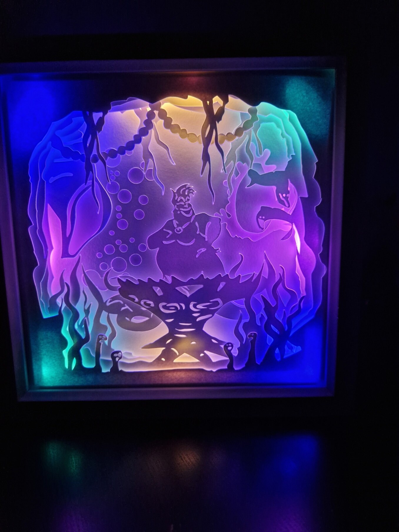 Ursula Little Mermaid Shadow Box - Etsy