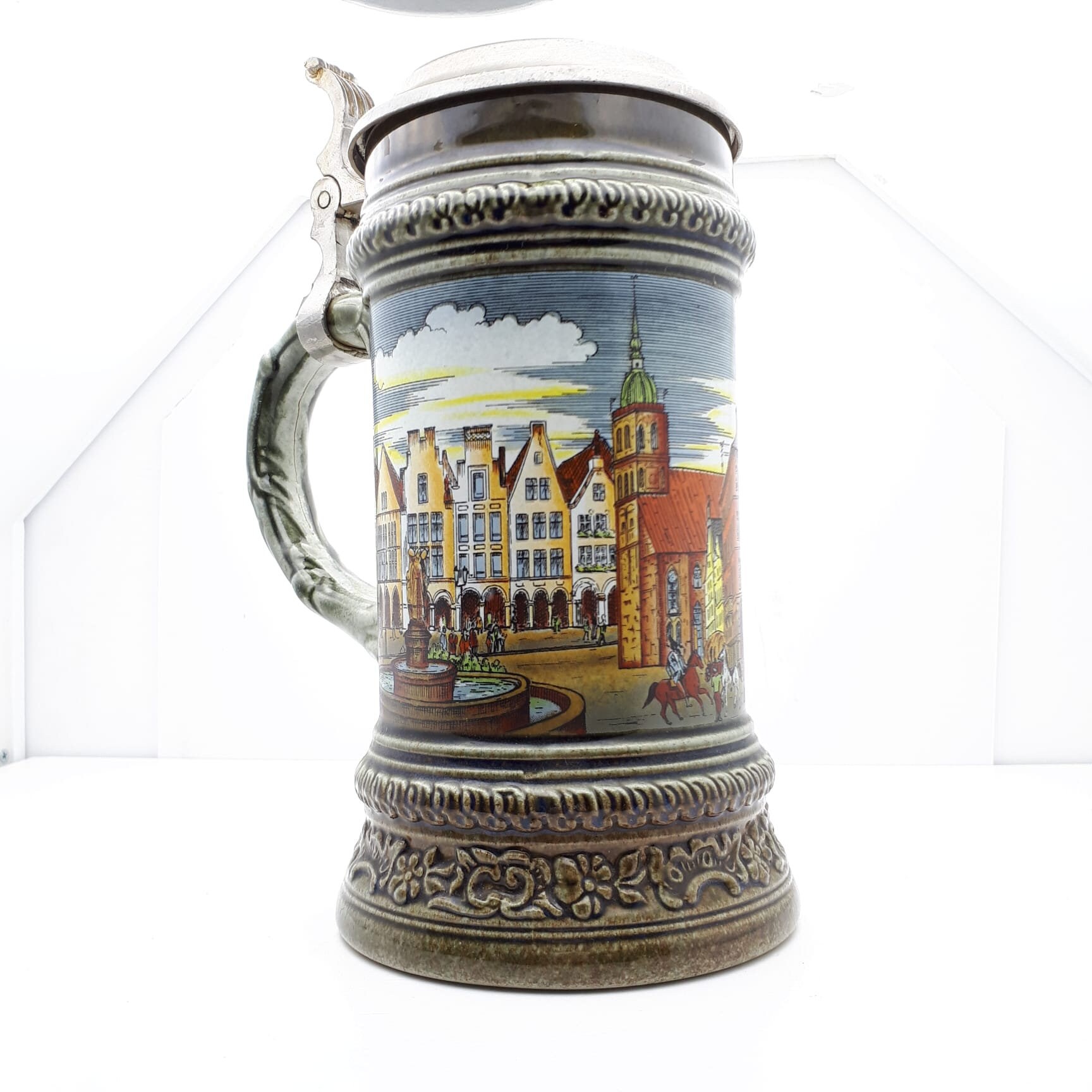 Original German GERZ Beer Stein Beer Mug Zinn Lid Tankard - Etsy